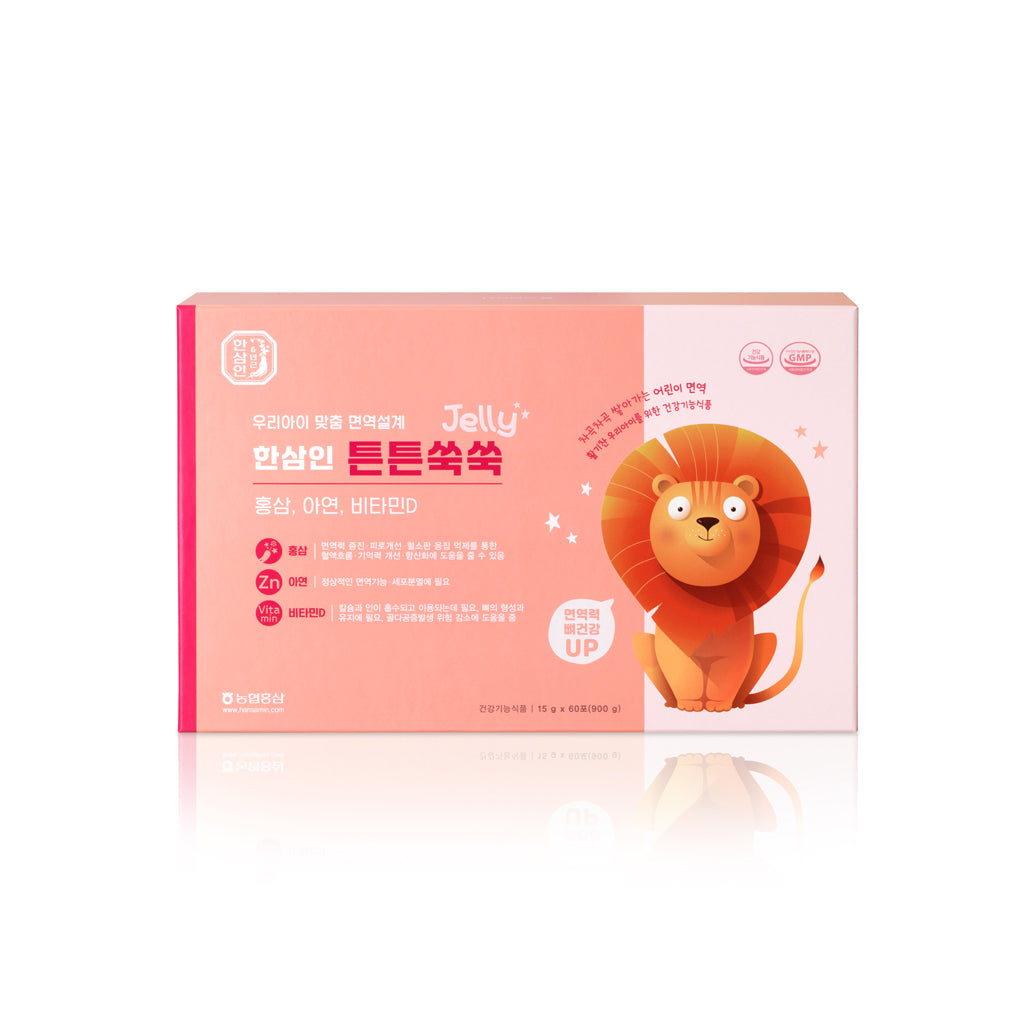 Korean Red Ginseng Strong & Growing Jelly 15g x 60 sticks / 30 days se ...